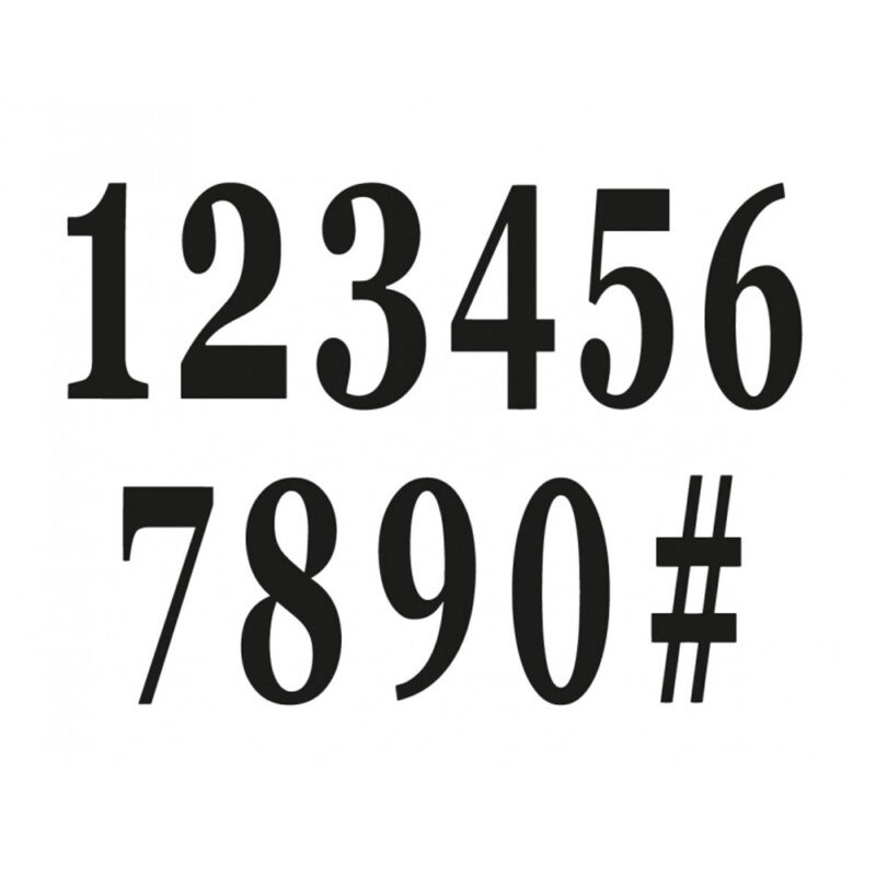 Zelfklevende Cijfers 0 t/m 10 - Zwart kopen? | Slingershop.nl